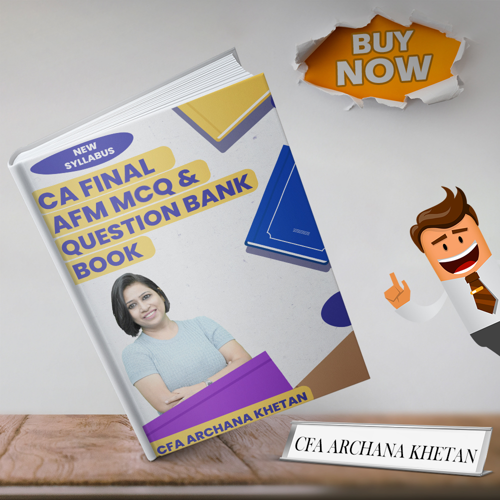 CFA Archana Khetan AFM Question Bank & MCQ's Book Set For CA Final